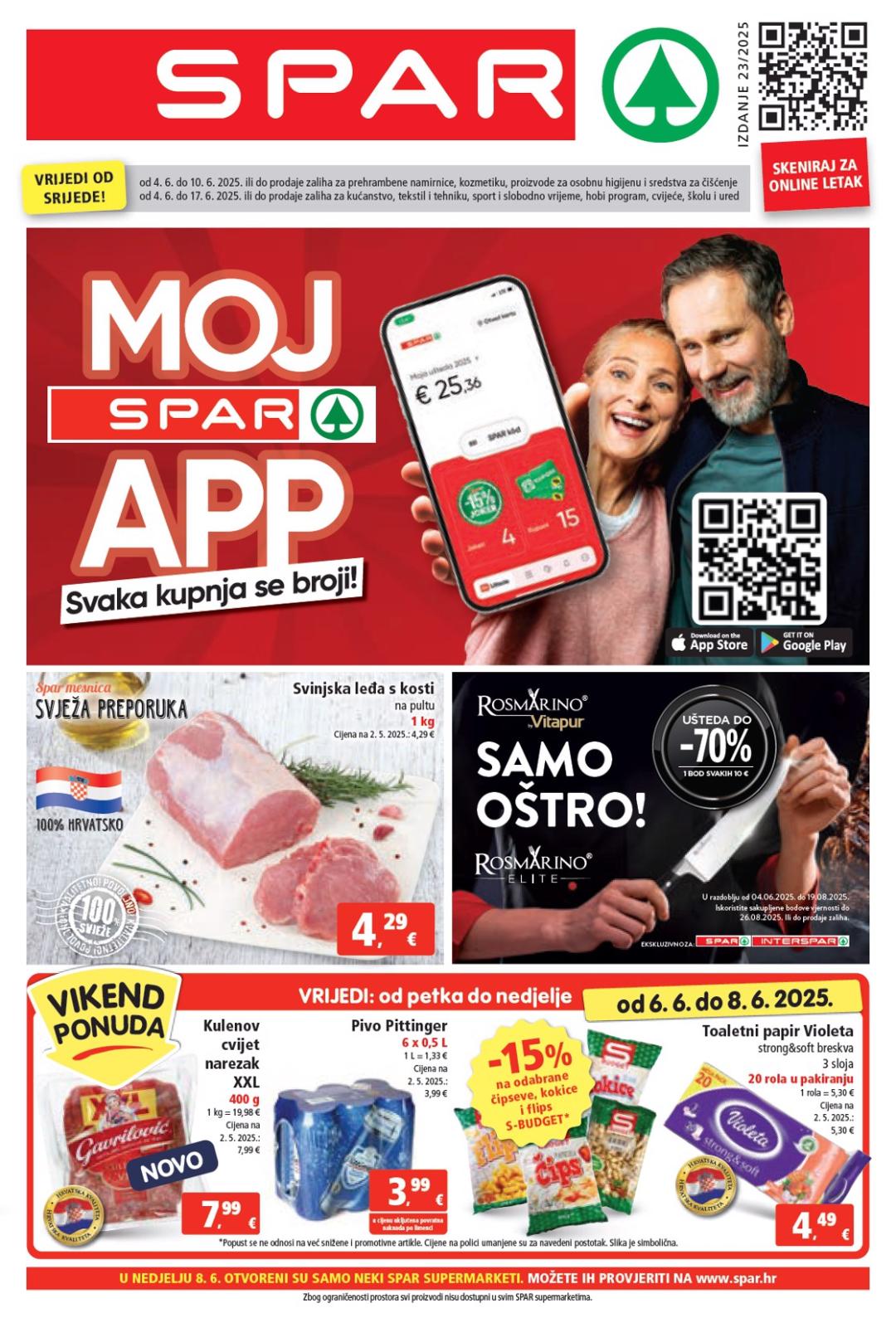 Spar akcije, najnoviji katalozi i radna vremena | Promo24.hr