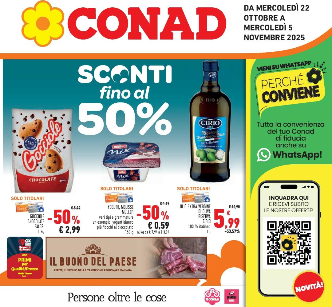 Conad offerte, ultimi volantini e orari di apertura | PromoVolantini.it