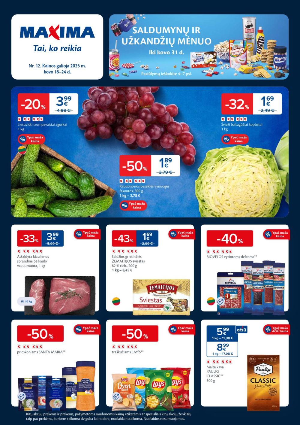 MAXIMA akcijos, naujausi leidiniai ir darbo laikai | Nuolaidos.lt
