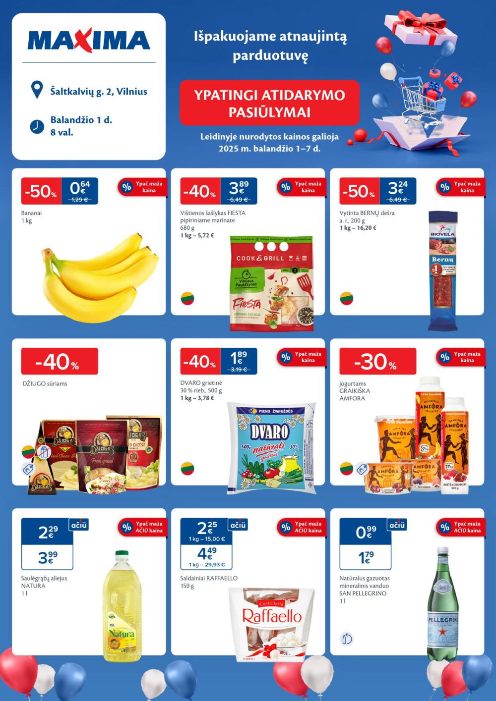 MAXIMA akcijos, naujausi leidiniai ir darbo laikai | Nuolaidos.lt