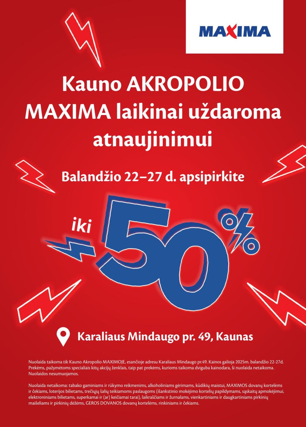 MAXIMA akcijos, naujausi leidiniai ir darbo laikai | Nuolaidos.lt
