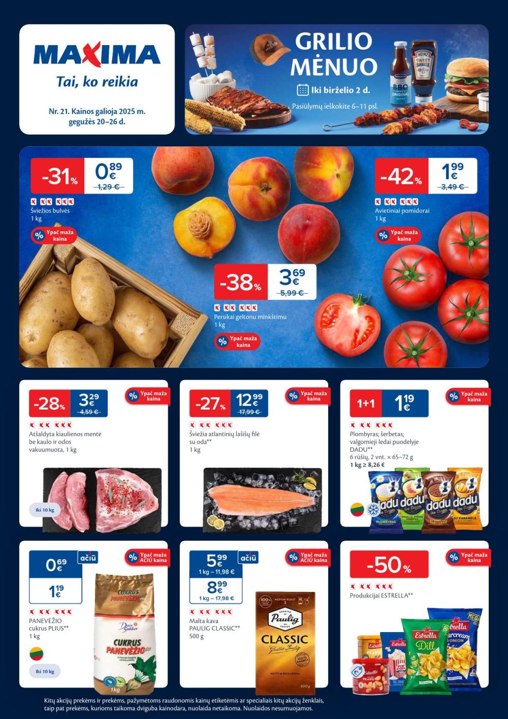 MAXIMA - Kaininis leidinys Nr.21 (2025 05 20 - 2025 05 26)