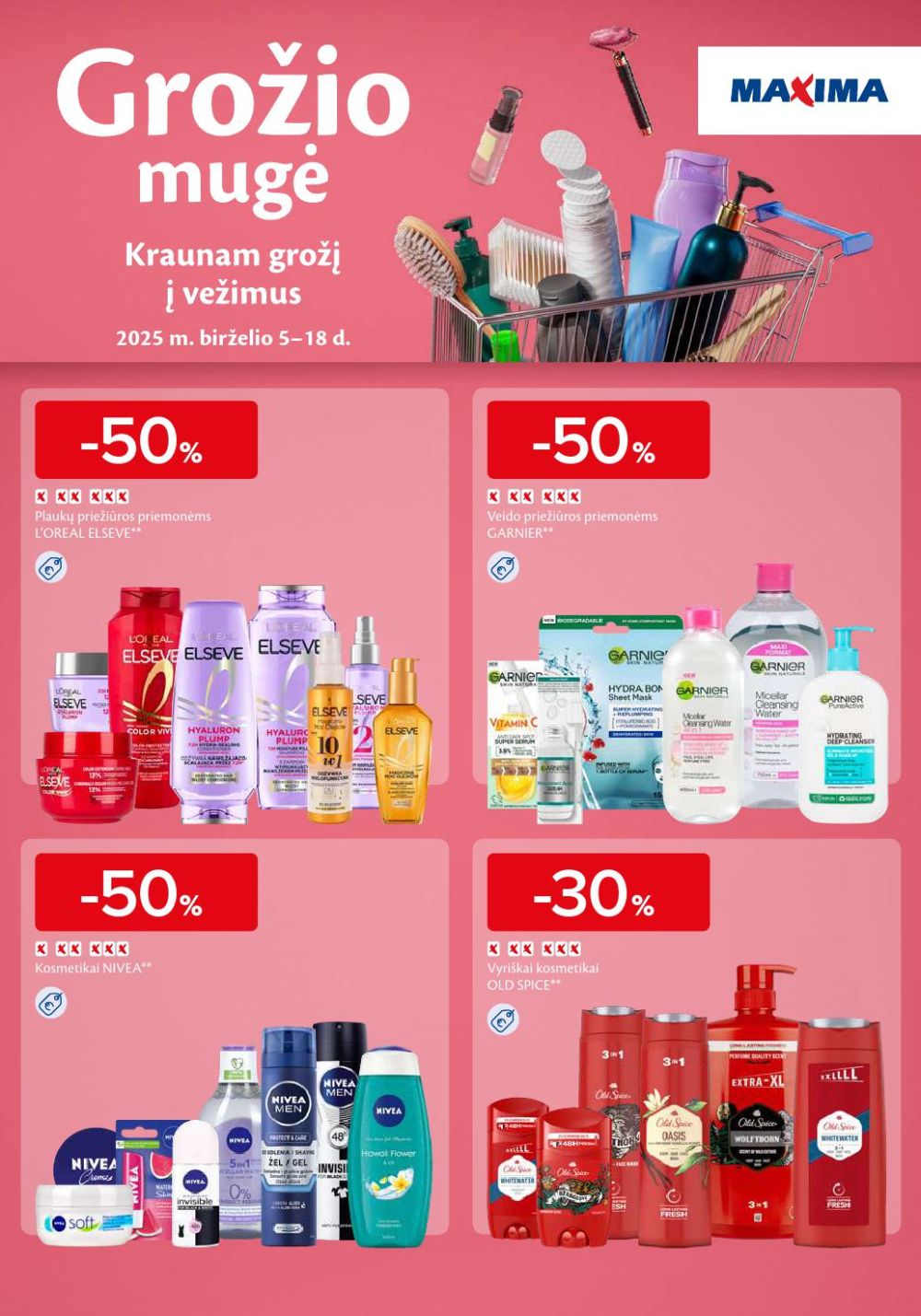 MAXIMA - leidinys „Grožio mugė“ (2025 06 05 - 2025 06 18)