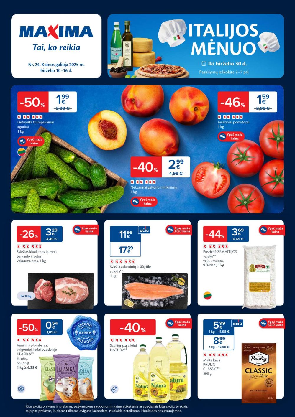 MAXIMA - Kaininis leidinys Nr.24 (2025 06 10 - 2025 06 16)