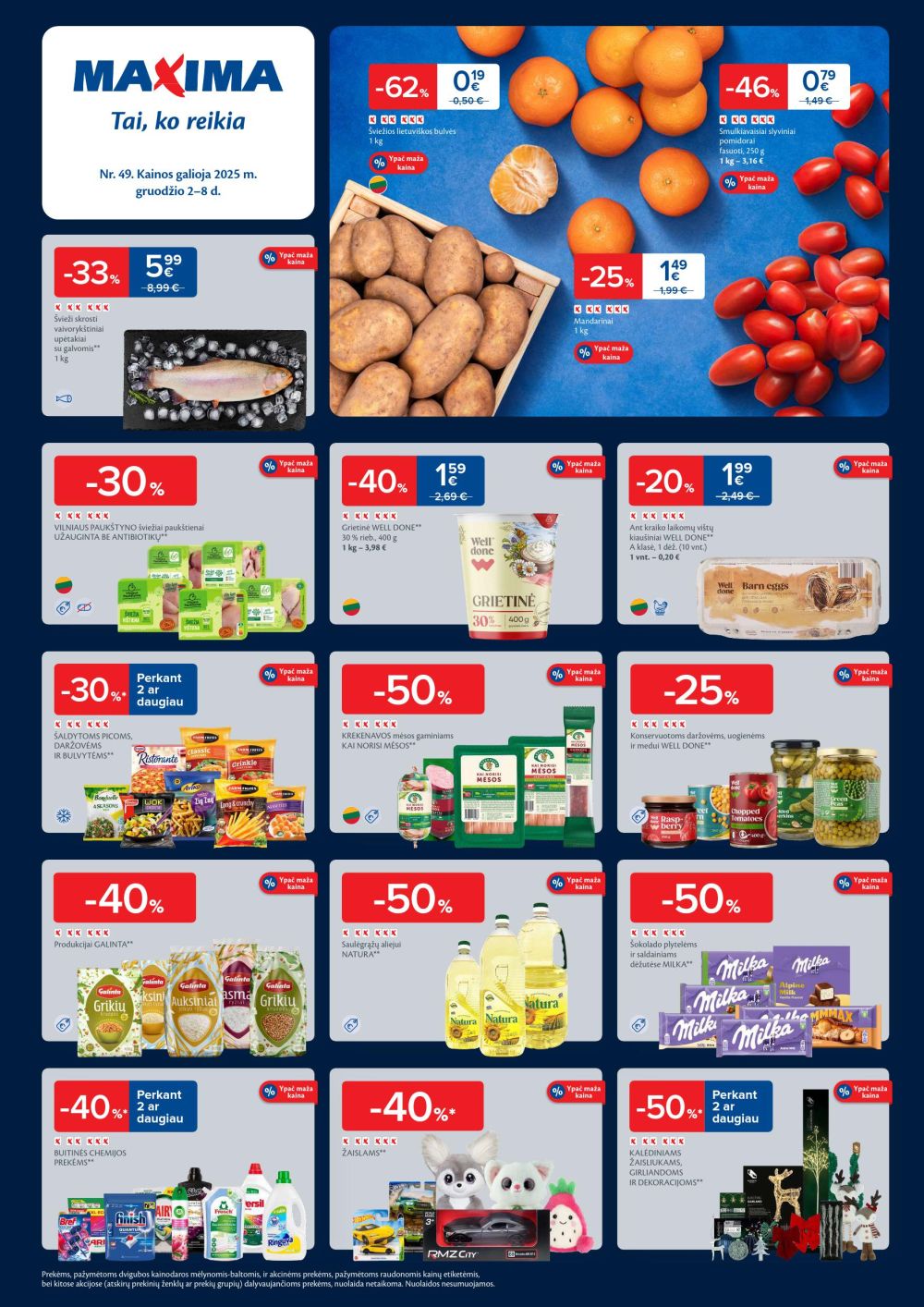 MAXIMA akcijos - naujausi pasiūlymai ir nuolaidos