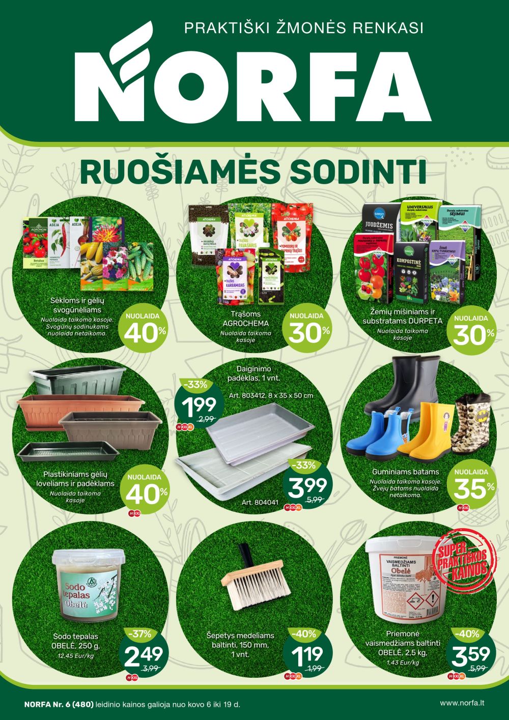 NORFA akcijos, naujausi leidiniai ir darbo laikai | Nuolaidos.lt