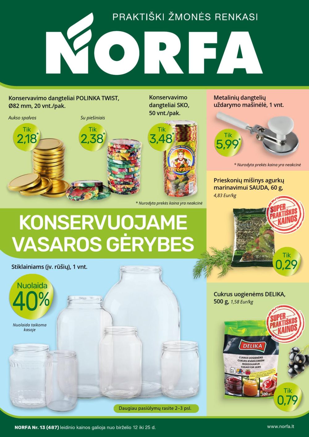 NORFA akcijos - naujausi pasiūlymai ir nuolaidos