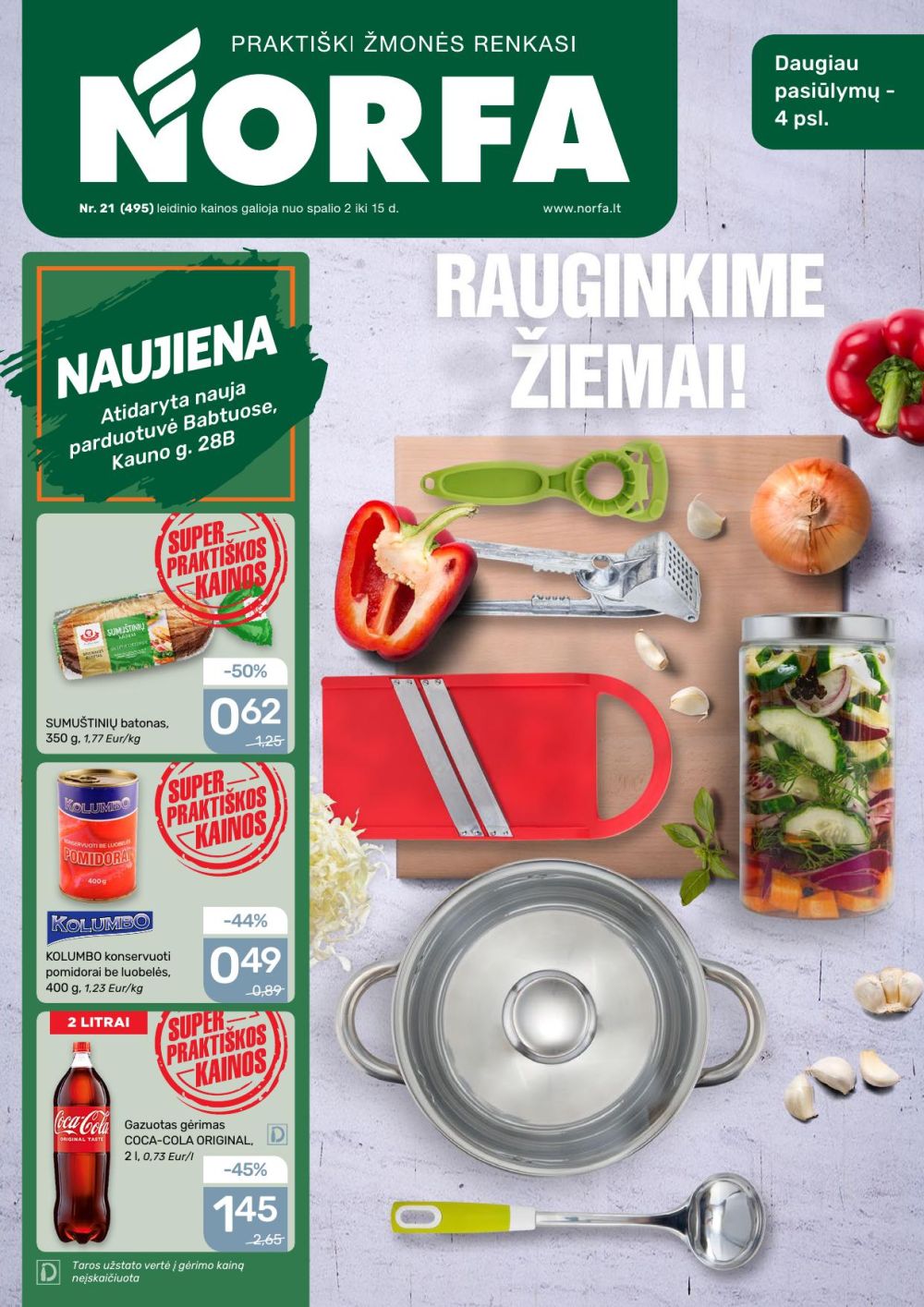 NORFA akcijos - naujausi pasiūlymai ir nuolaidos