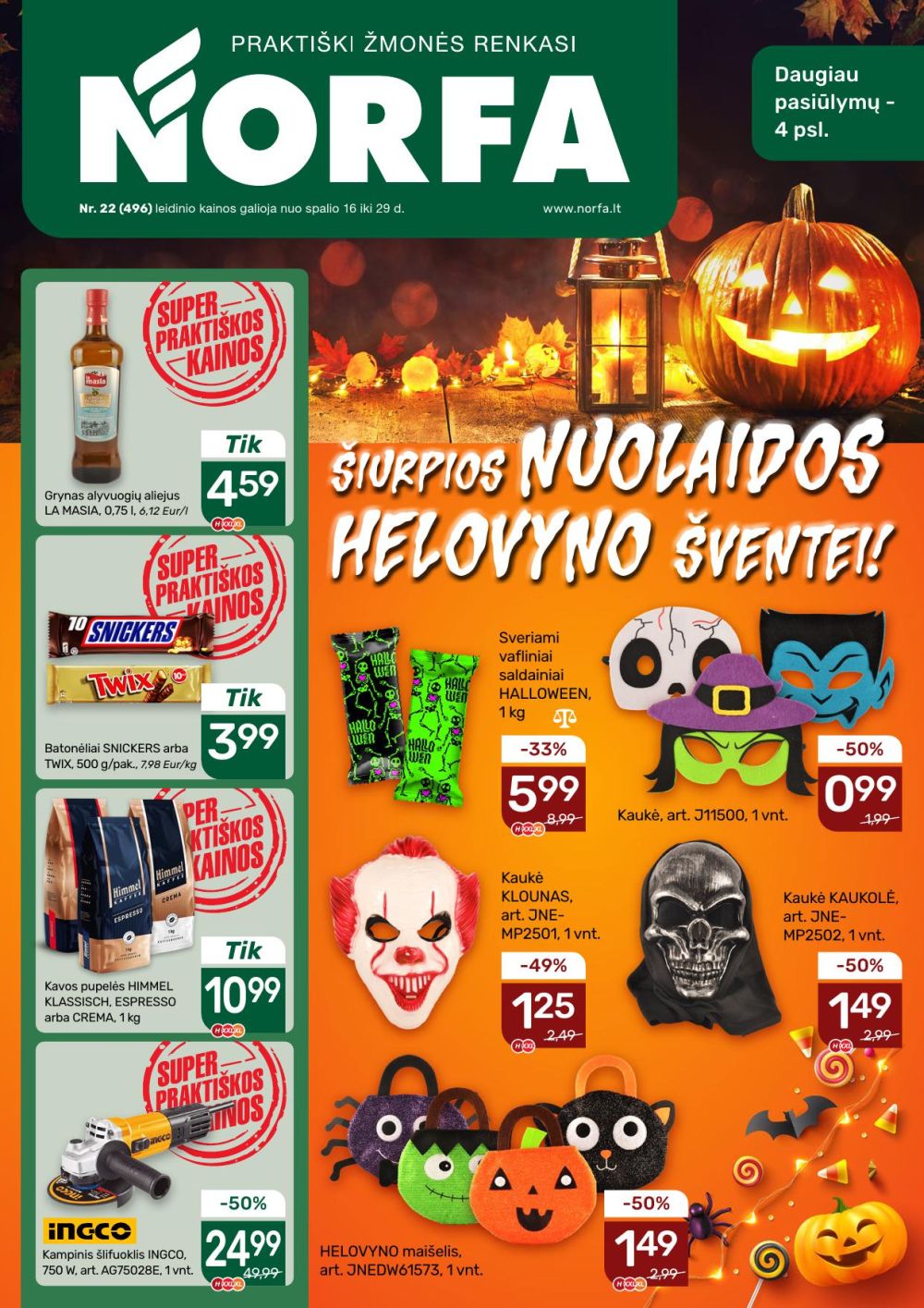 NORFA akcijos - naujausi pasiūlymai ir nuolaidos
