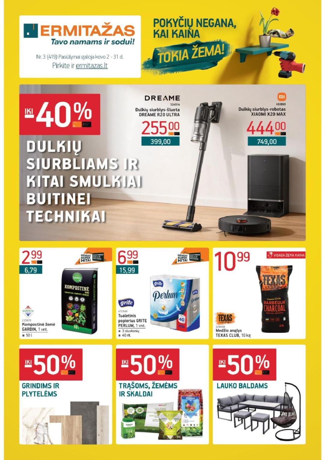 ERMITAŽAS akcijos - naujausi pasiūlymai ir nuolaidos
