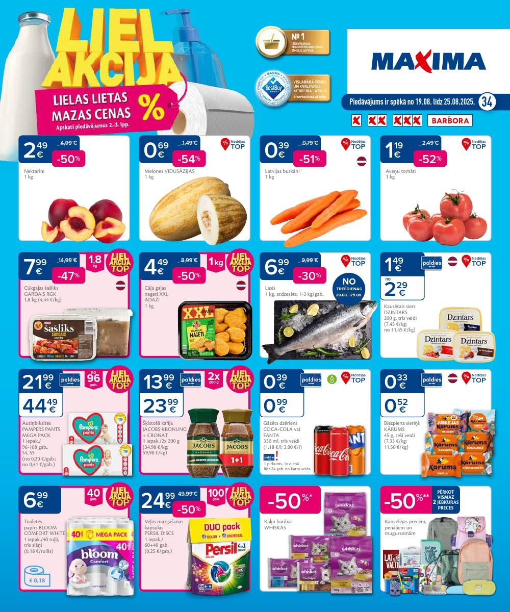 MAXIMA atlaides, jaunākie izdevumi un darba laiki | PromoAkcija.lv