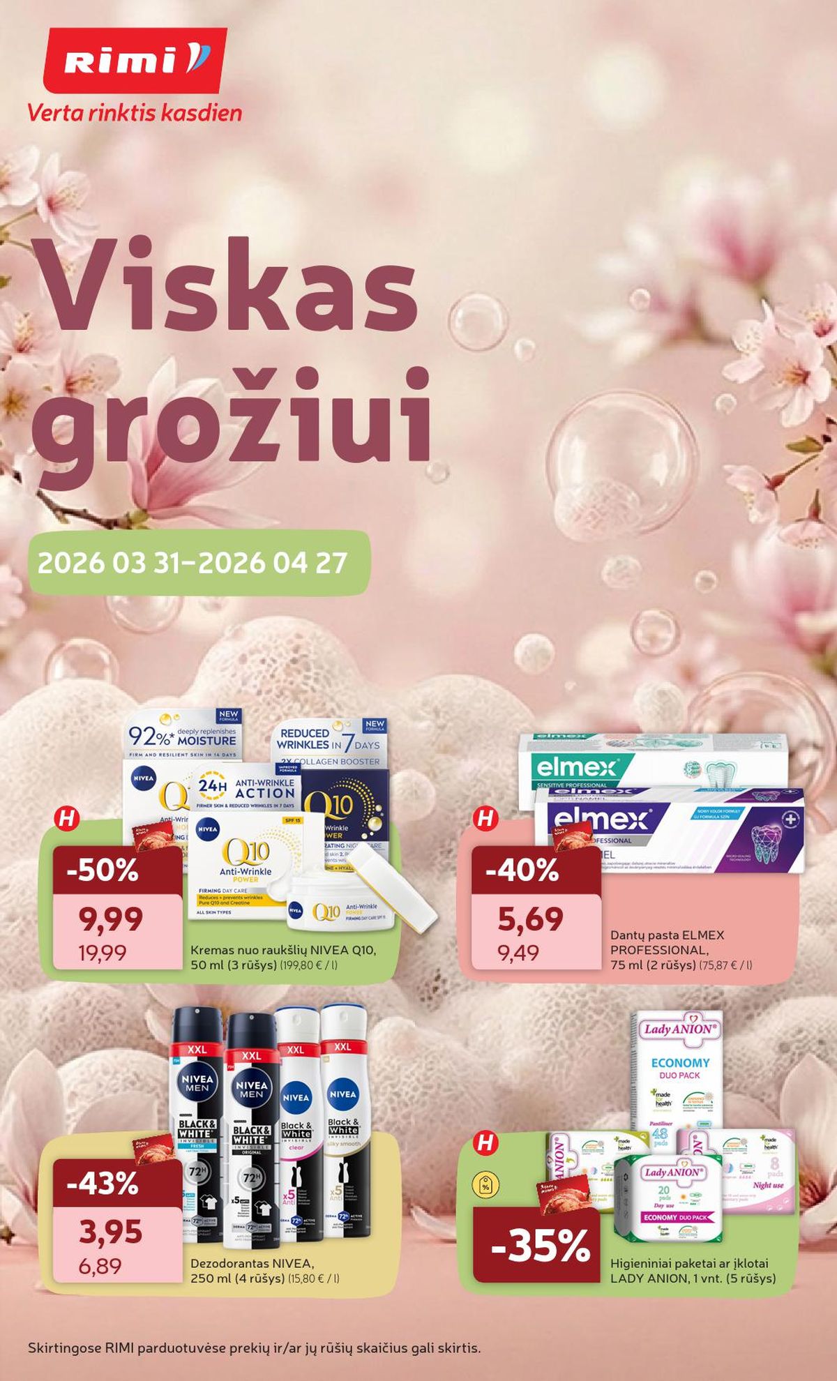 RIMI akcijos - naujausi pasiūlymai ir nuolaidos