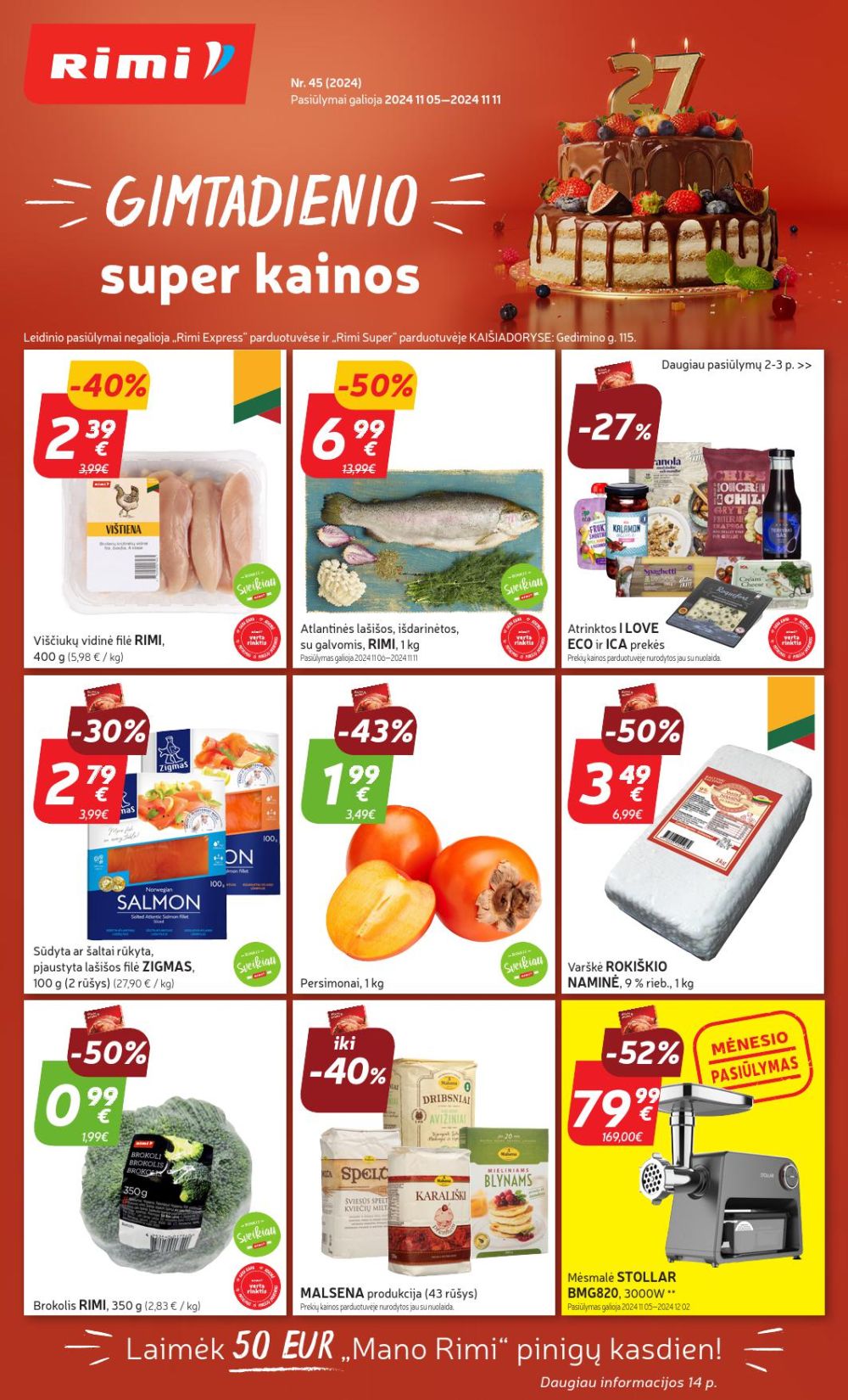 RIMI akcijos, naujausi leidiniai ir darbo laikai | Nuolaidos.lt