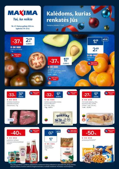 MAXIMA akcijos - naujausi pasiūlymai ir nuolaidos