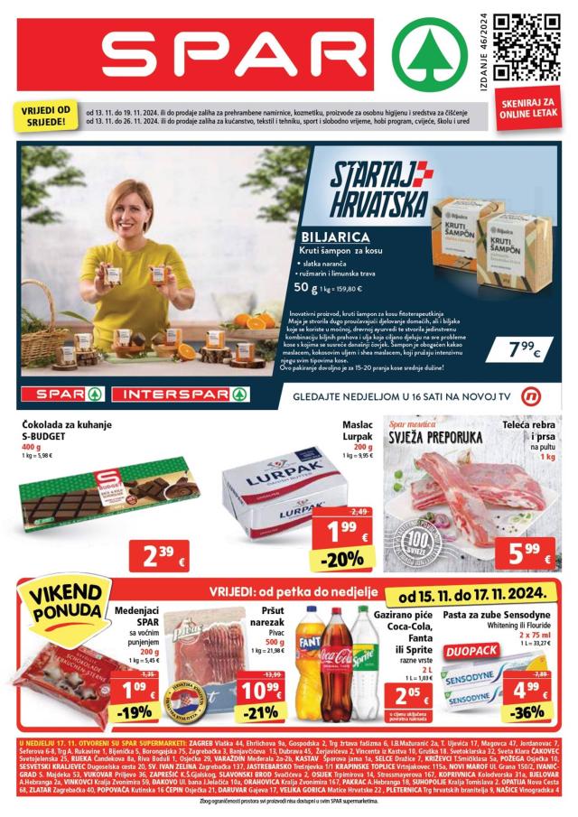 Spar akcije, najnoviji katalozi i radna vremena | Promo24.hr