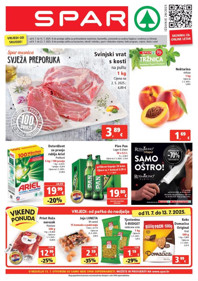 Spar akcije, najnoviji katalozi i radna vremena | Promo24.hr