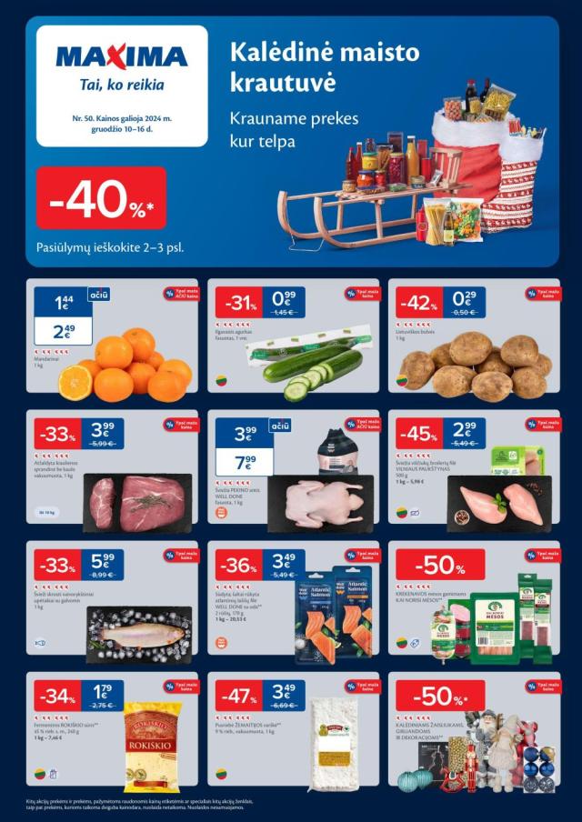 MAXIMA akcijos, naujausi leidiniai ir darbo laikai | Nuolaidos.lt