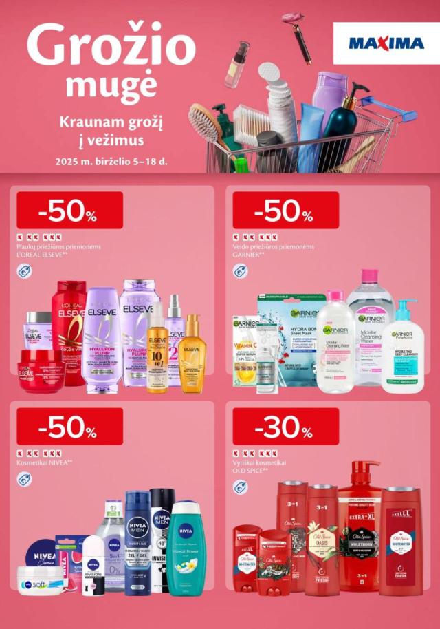 MAXIMA - leidinys „Grožio mugė“ (2025 06 05 - 2025 06 18)
