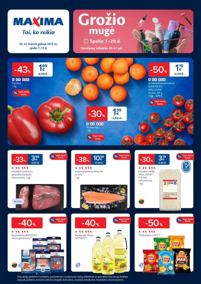 MAXIMA akcijos - naujausi pasiūlymai ir nuolaidos