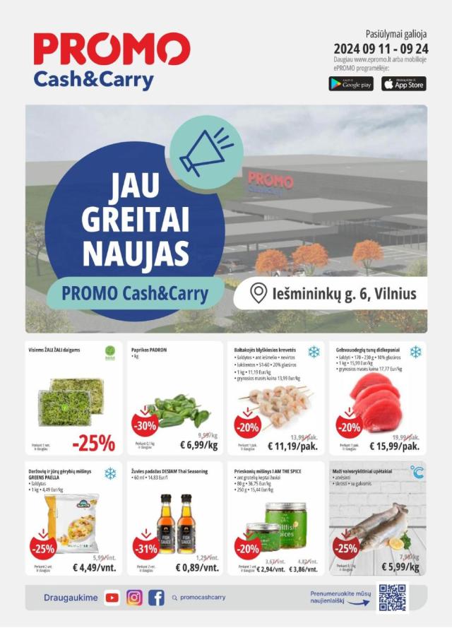 PROMO Cash&Carry akcijos - naujausi pasiūlymai ir nuolaidos