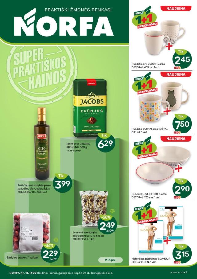 NORFA akcijos - naujausi pasiūlymai ir nuolaidos