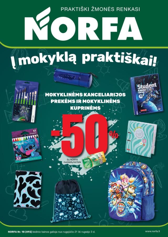 NORFA akcijos - naujausi pasiūlymai ir nuolaidos