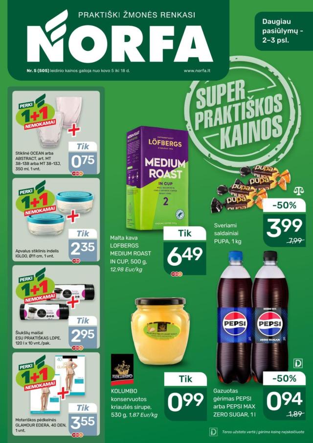 NORFA akcijos - naujausi pasiūlymai ir nuolaidos