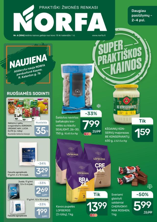 NORFA akcijos - naujausi pasiūlymai ir nuolaidos