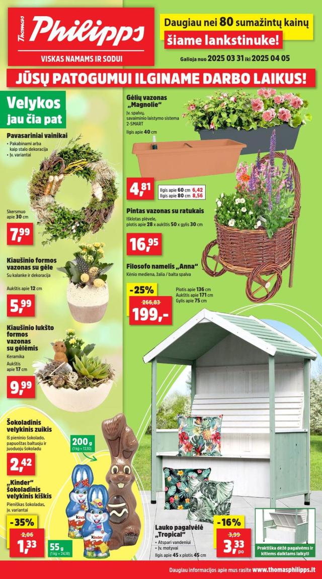 THOMAS PHILIPPS akcijos, naujausi leidiniai ir darbo laikai | Nuolaidos.lt