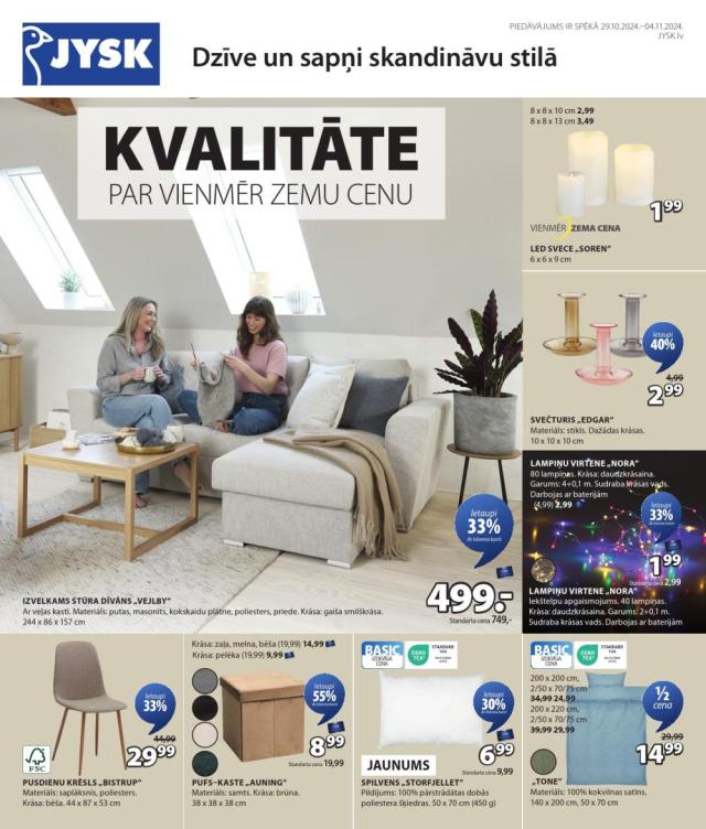 JYSK atlaides, jaunākie izdevumi un darba laiki | PromoAkcija.lv
