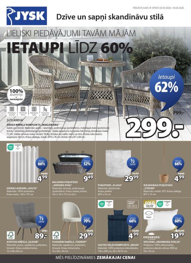 JYSK jaunākie akciju izdevumi | PromoAkcija.lv